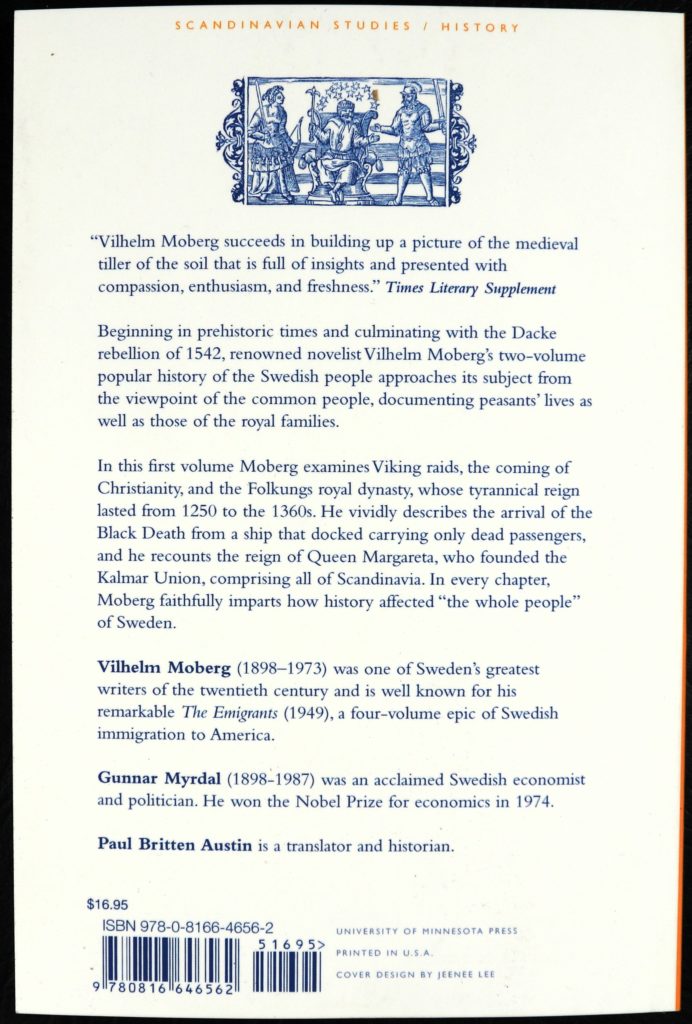 A History of the Swedish People: Volume 1 – Lindsborg Old Mill ...