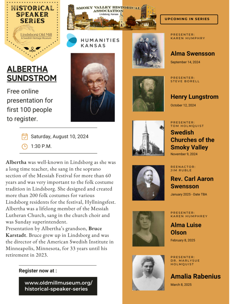 MONDAY MORNING MUSEUM UPDATE – July 29, 2024 – Lindsborg Old Mill ...