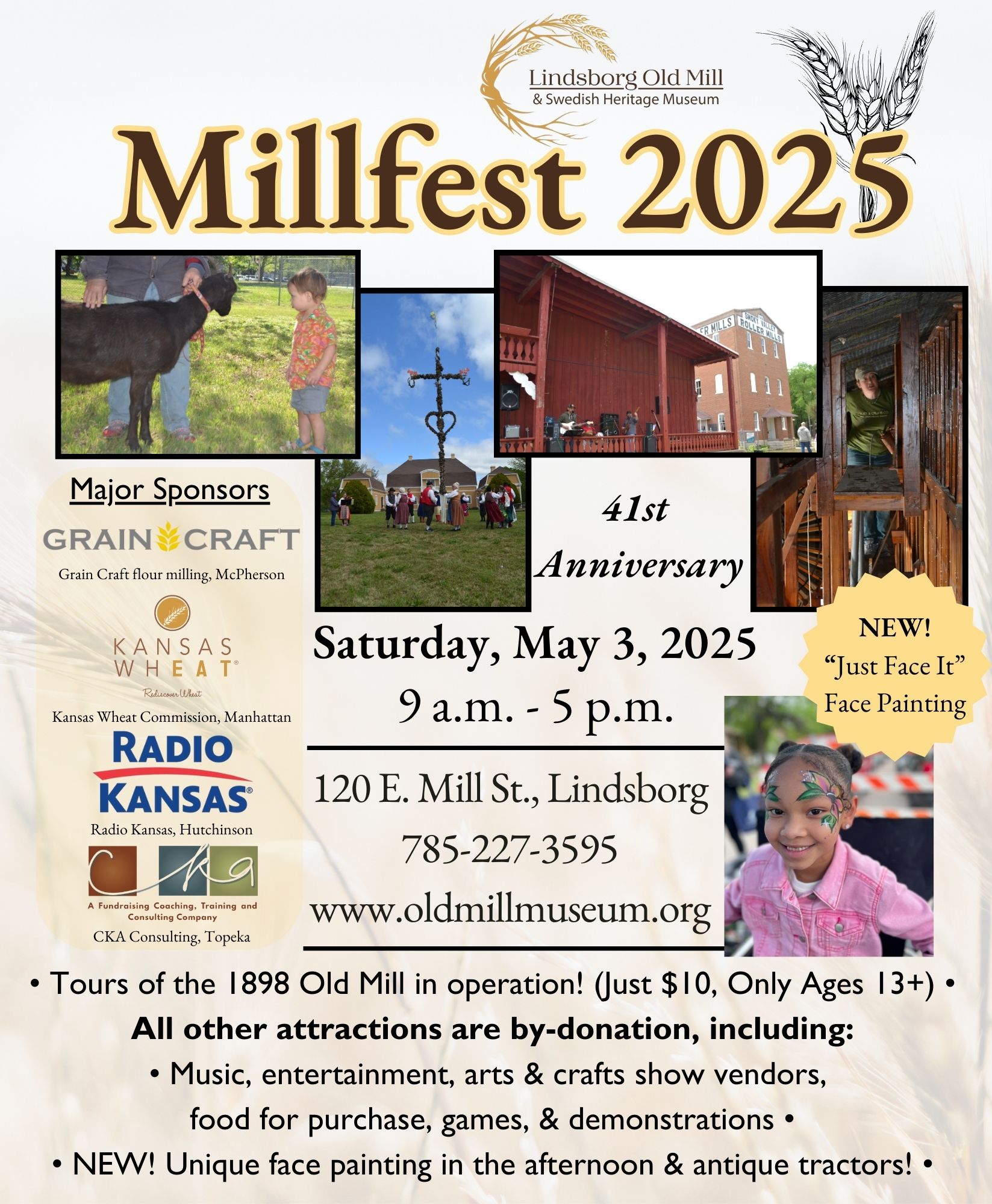 Millfest 2025 Program – single pages (7 × 8.5 in) – Lindsborg Old Mill ...